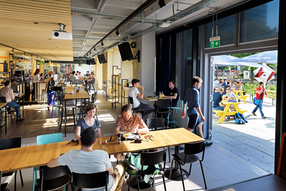 Horeca op campus met kleine stapjes open